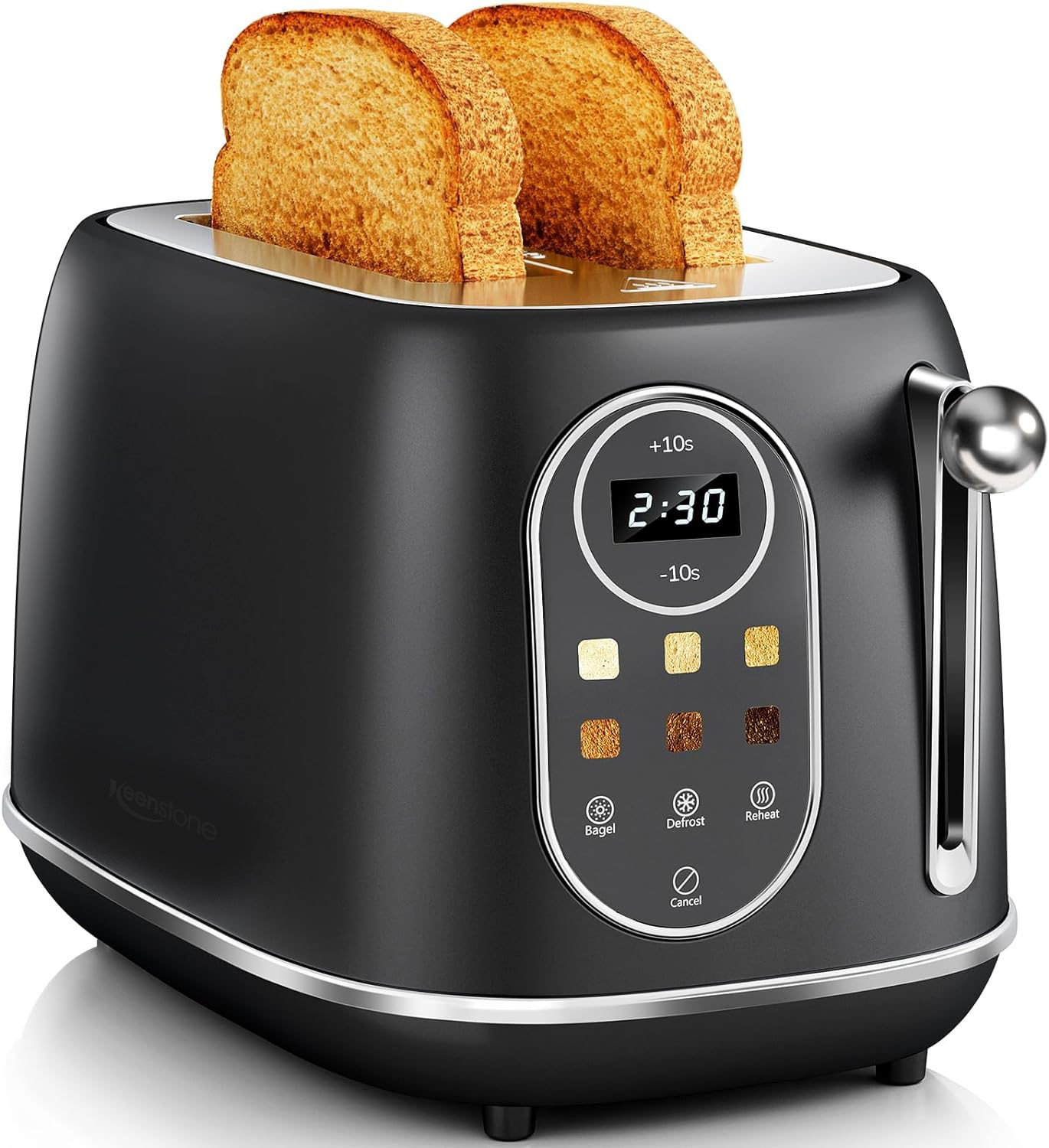 IMPIAR Smart Touch Screen Toaster 2 Slice Retro Wide Slot Stainless ...