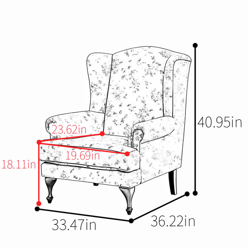 Charlton Home® Cozy Floral - Patterned Lounge Chair | Wayfair