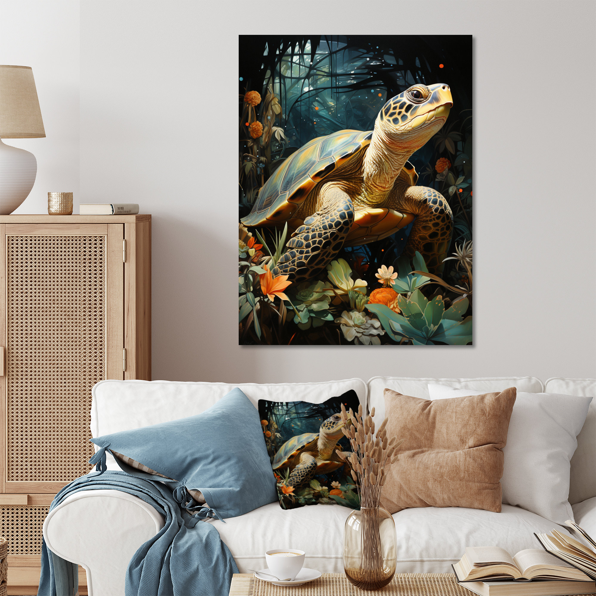 Latitude Run® Turtle Tranquility In The Ocean III - Animals Turtle ...