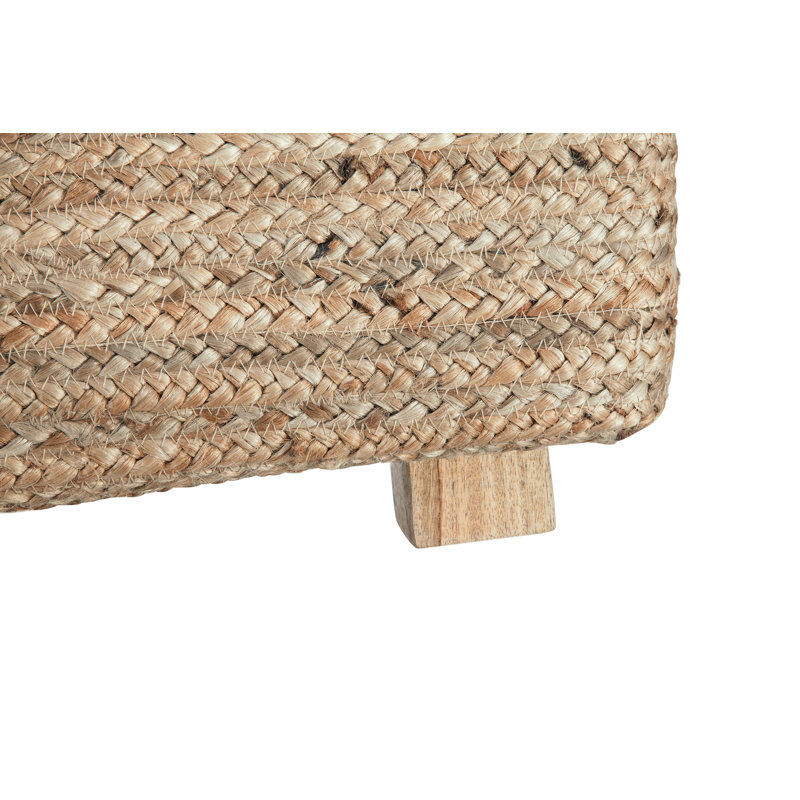 Rosecliff Heights Bosch Woven Jute And Solid Wood Coffee Table And End ...