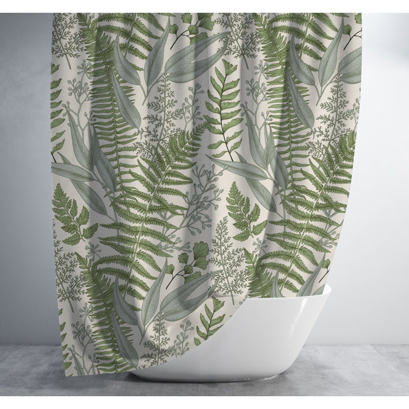Days End Designs Floral Shower Curtain | Wayfair