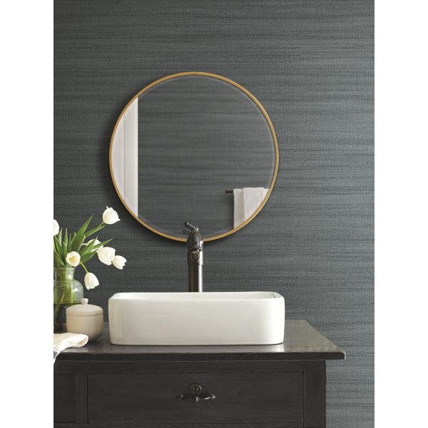 Magnolia Washed Linen Wallpaper | Wayfair