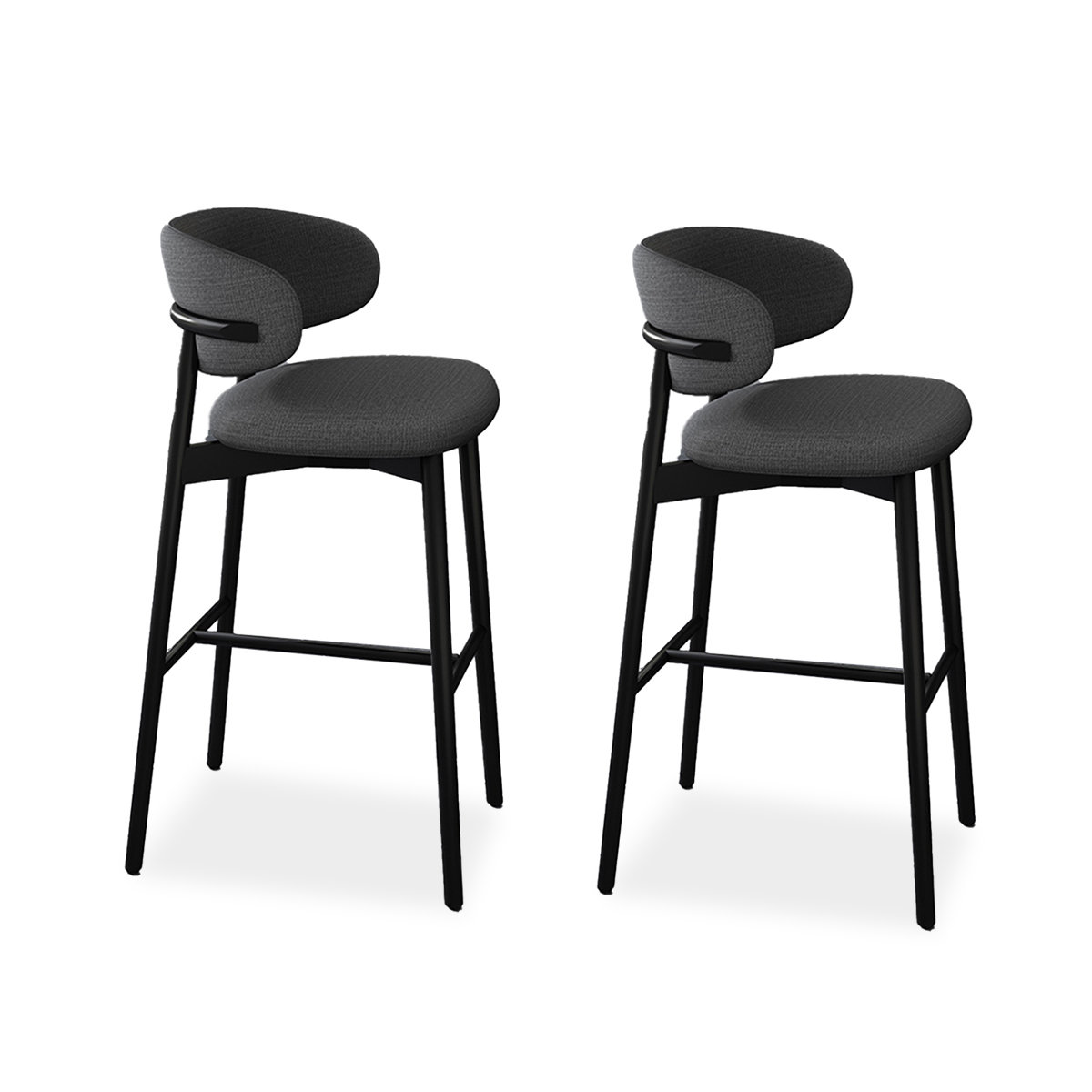 Corrigan Studio Modern And Simple Solid Wood Ash Wood Cotton And Linen ...