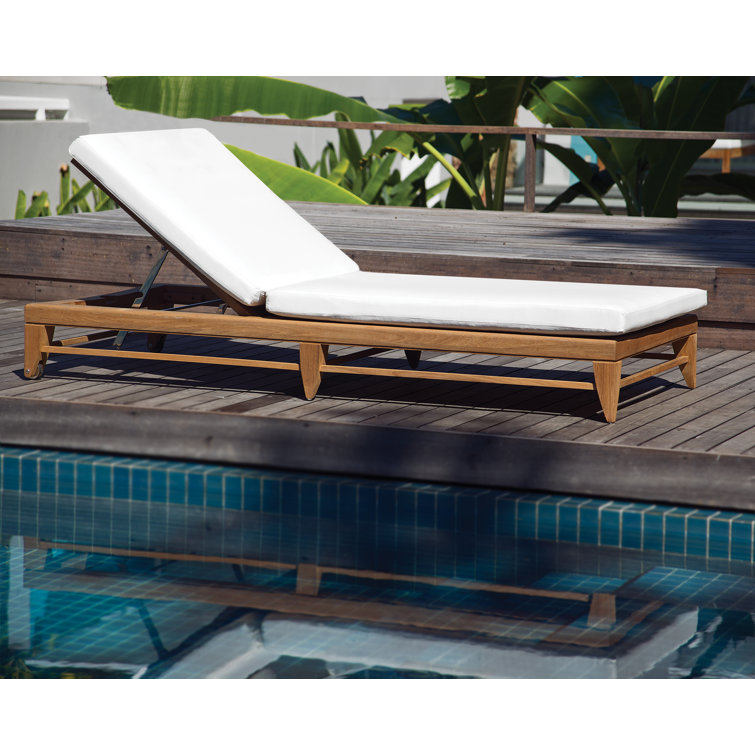 OASIQ Limited 100 Outdoor Teak Chaise Lounge | Wayfair