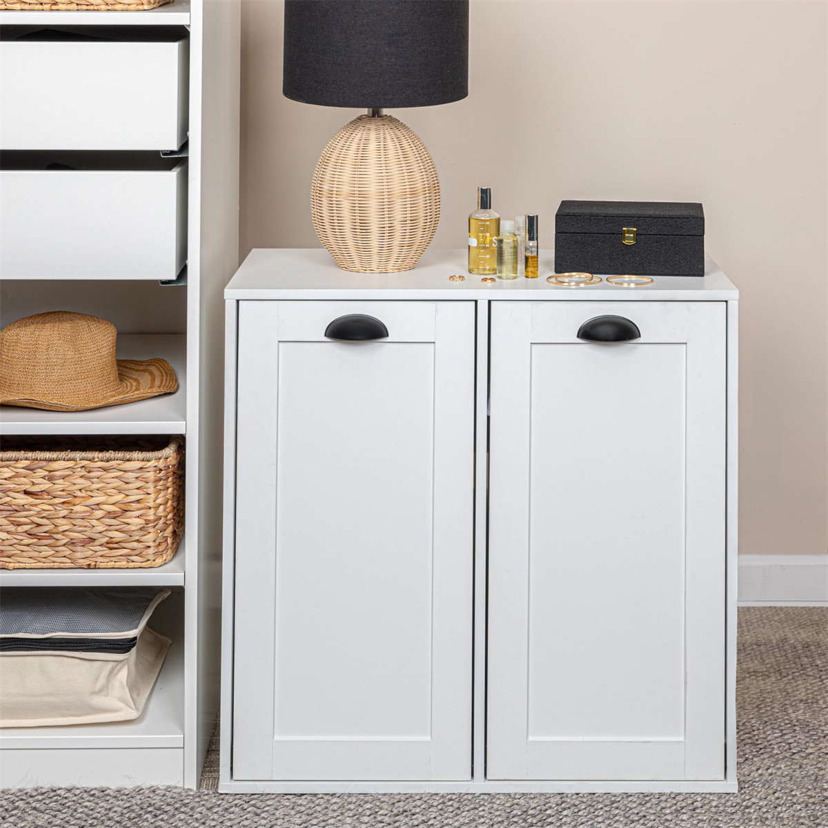 Household Essentials Tilt Out Laundry Sorter Cabinet & Reviews | Wayfair
