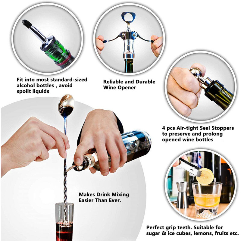 Prep & Savour Professional Bar Tool Set & Reviews | Wayfair