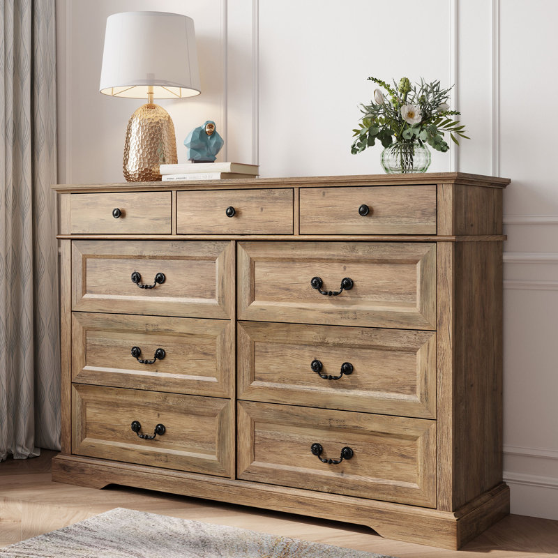 The Twillery Co.® Bridgeport 9 Drawer 53.5'' W Double Dresser & Reviews ...
