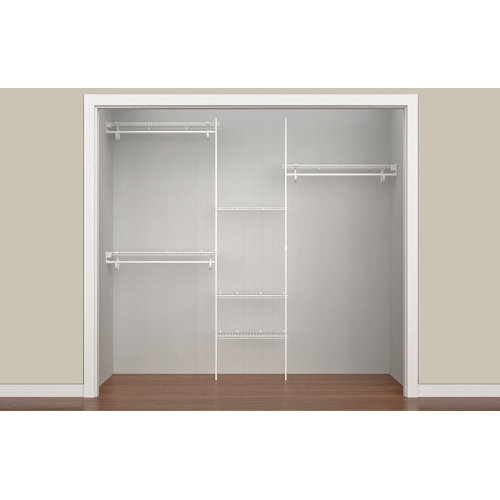 ClosetMaid 60" W - 96" W Wire Closet Organizer Kit & Reviews | Wayfair