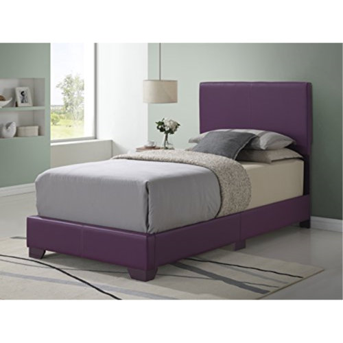 Glory Furniture Hillary Vegan Leather Standard Bed & Reviews | Wayfair