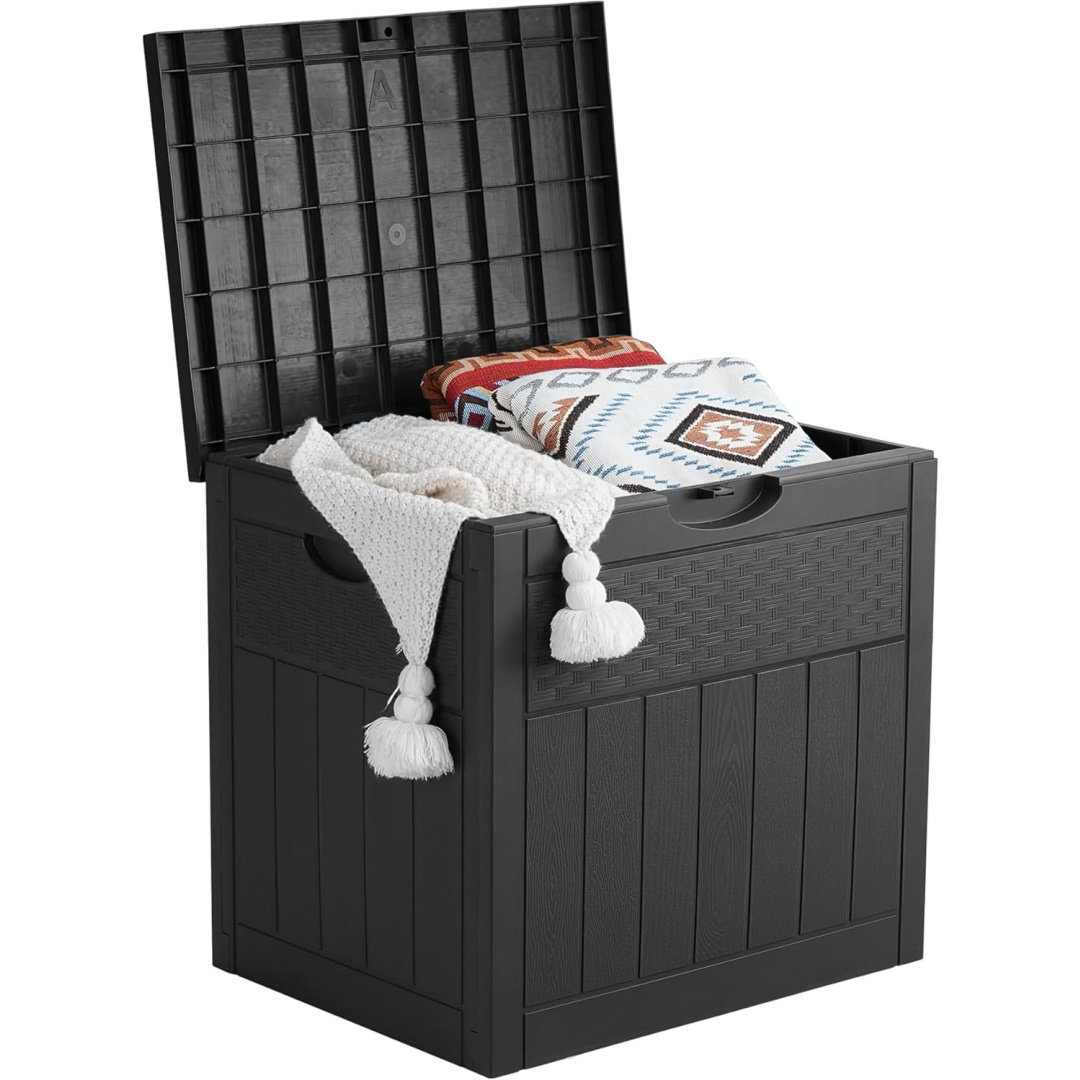 CUSTOM BUILT-IN VACUUM SYSTEMS 33 Gallon Deck Box, Small Outdoor ...