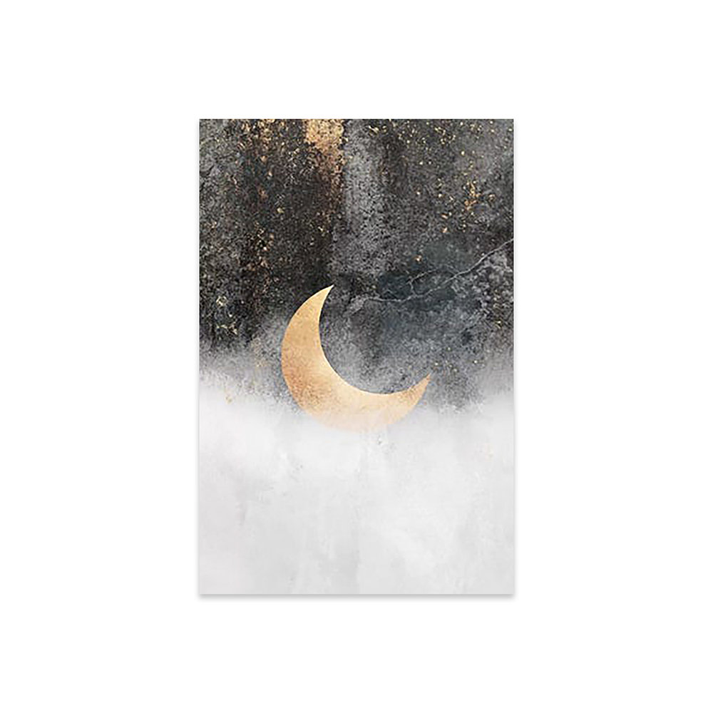 Ivy Bronx Crescent Moon Print On Acrylic Glass - Wayfair Canada