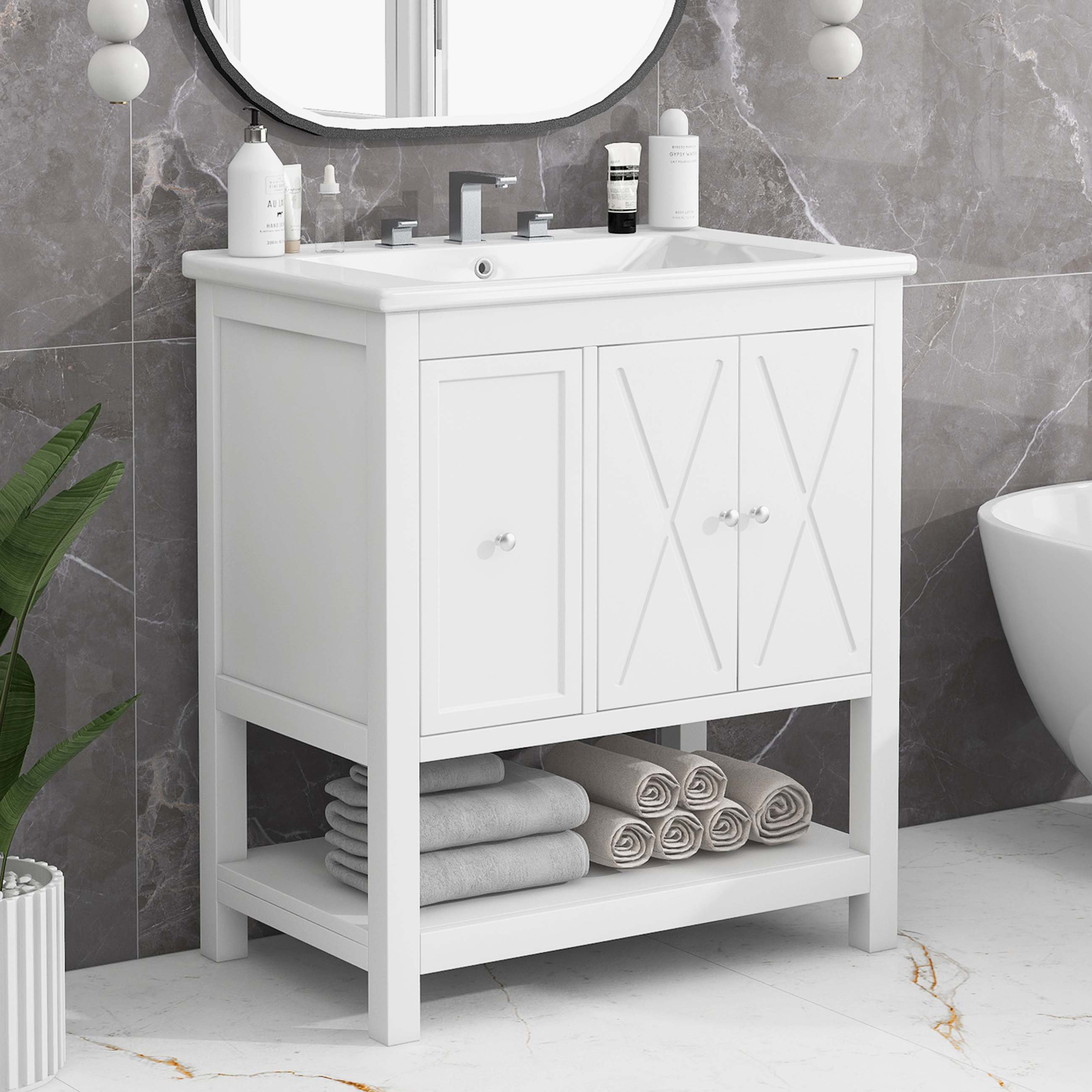 Latitude Run® Hondo 18.30 Single Bathroom Vanity Base Only | Wayfair