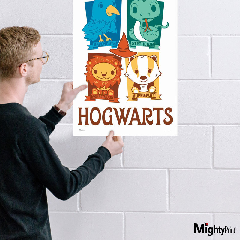 MightyPrint Harry Potter Chibi Hogwarts Houses Unique Nostalgic ...