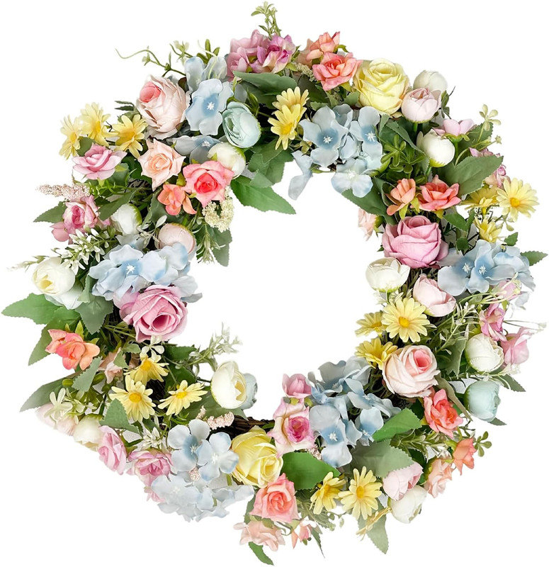 Primrue 16 Inch Wreath , Artificial Spring Wreaths for Front Door | Wayfair