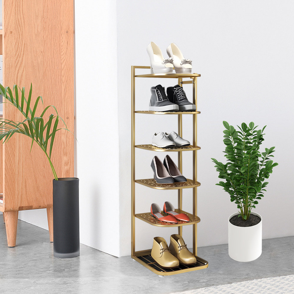 Rebrilliant 6 Pair Shoe Rack | Wayfair