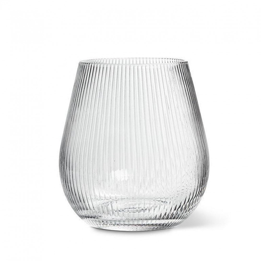 Wrought Studio™ Small Narrow Optic Wide Bottom Vase | Wayfair