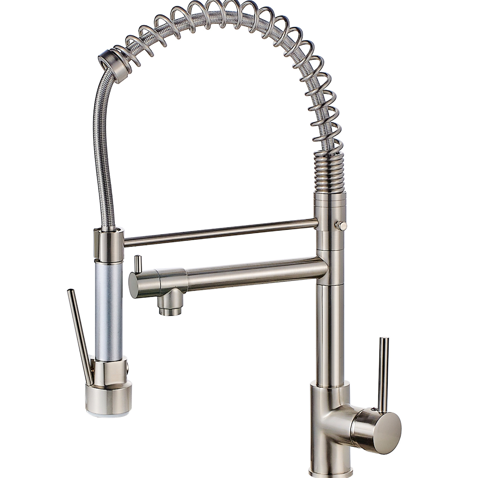 Latitude Run® Led Kitchen Faucet With Pull Down, 360 Degree Rotation ...