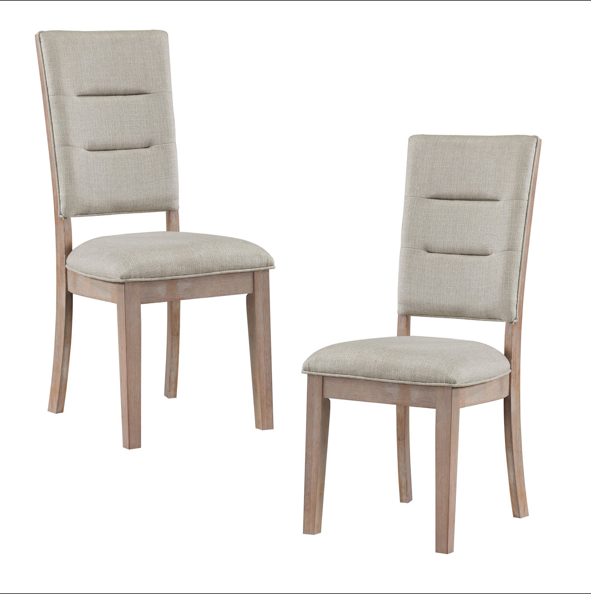 Red Barrel Studio® Light Oak Finish Beautiful Dining Chairs Set of 2pc ...