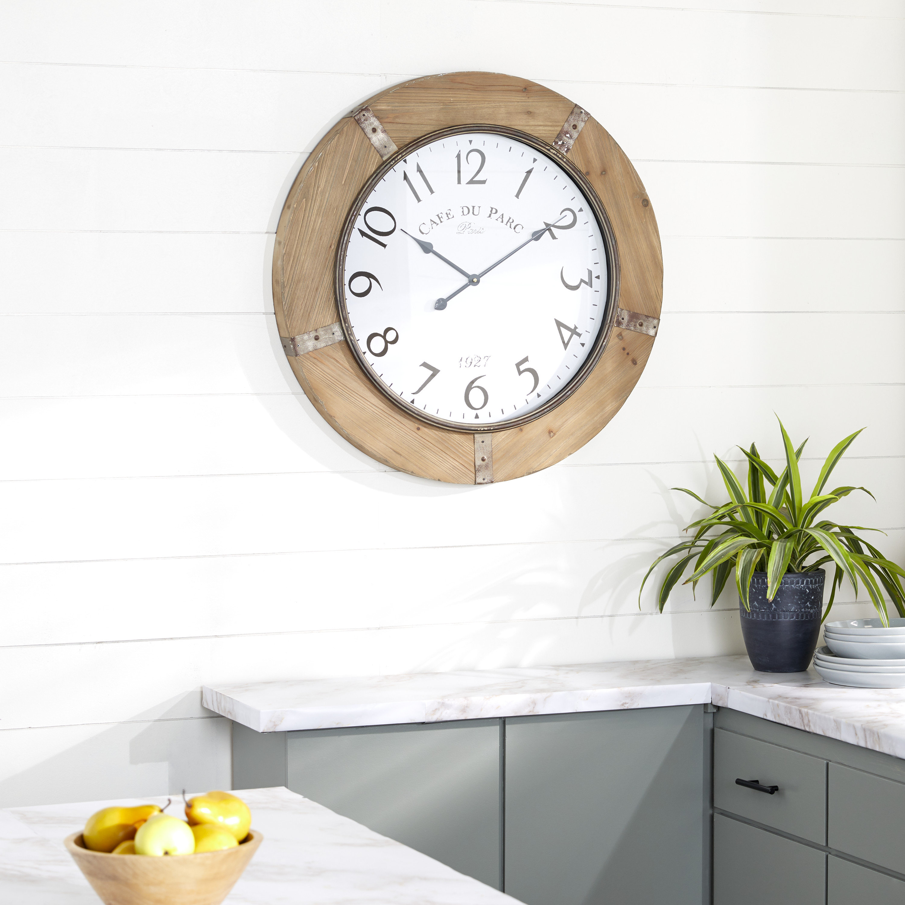 Gracie Oaks Oversized Edneyville 31.5" Wall Clock | Wayfair
