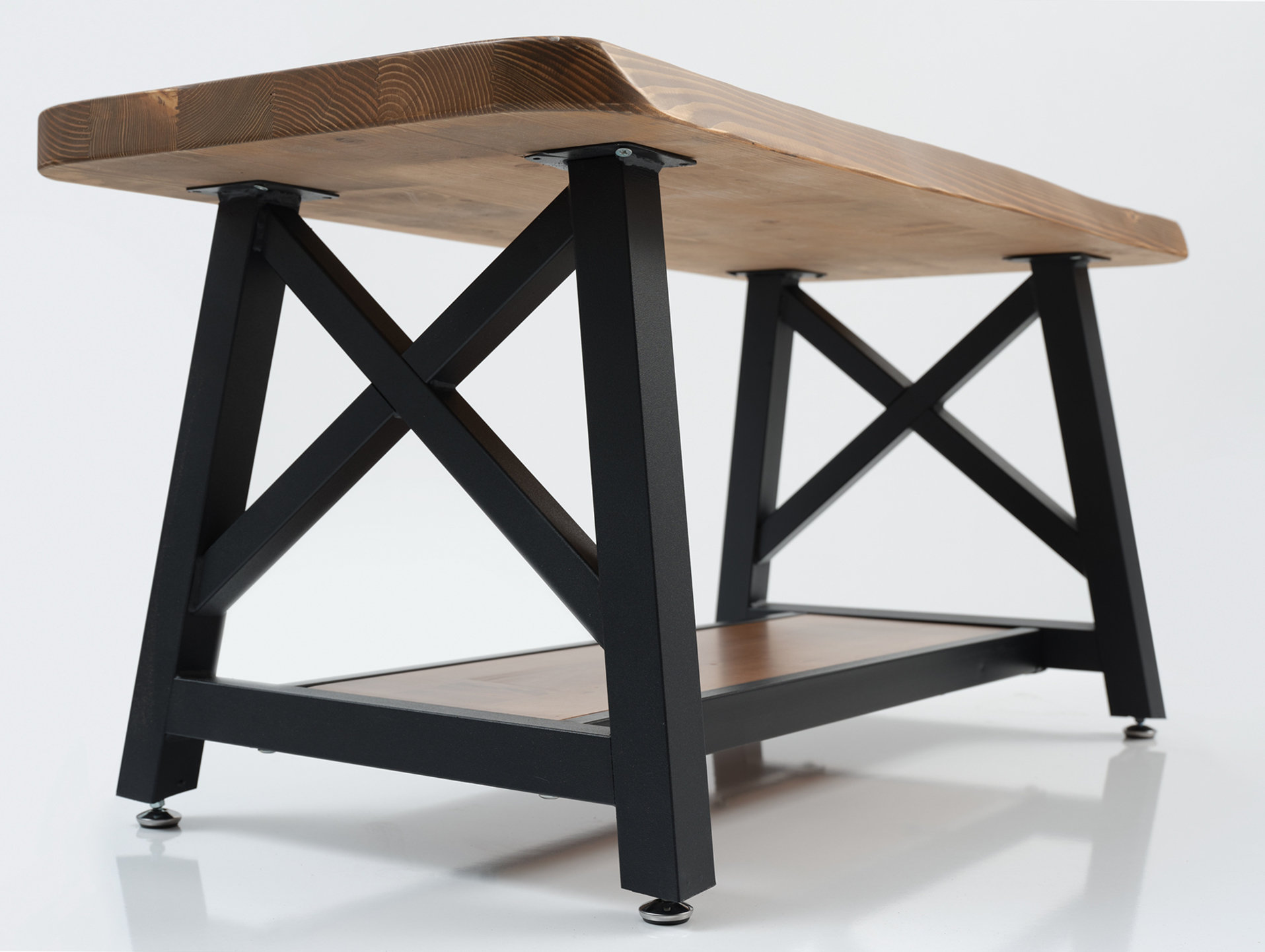 Loon Peak® Furnish Home Store Berlin 39'' Solid Wood Rustic Coffee Cocktail Table | Wayfair