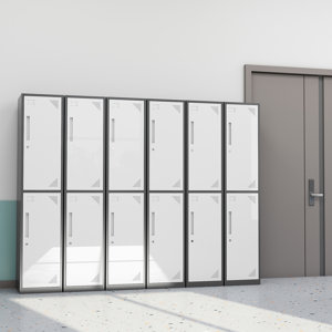 Steelcube Metal 2 - Tier 15'' Gym & Locker Room Locker with Built In ...