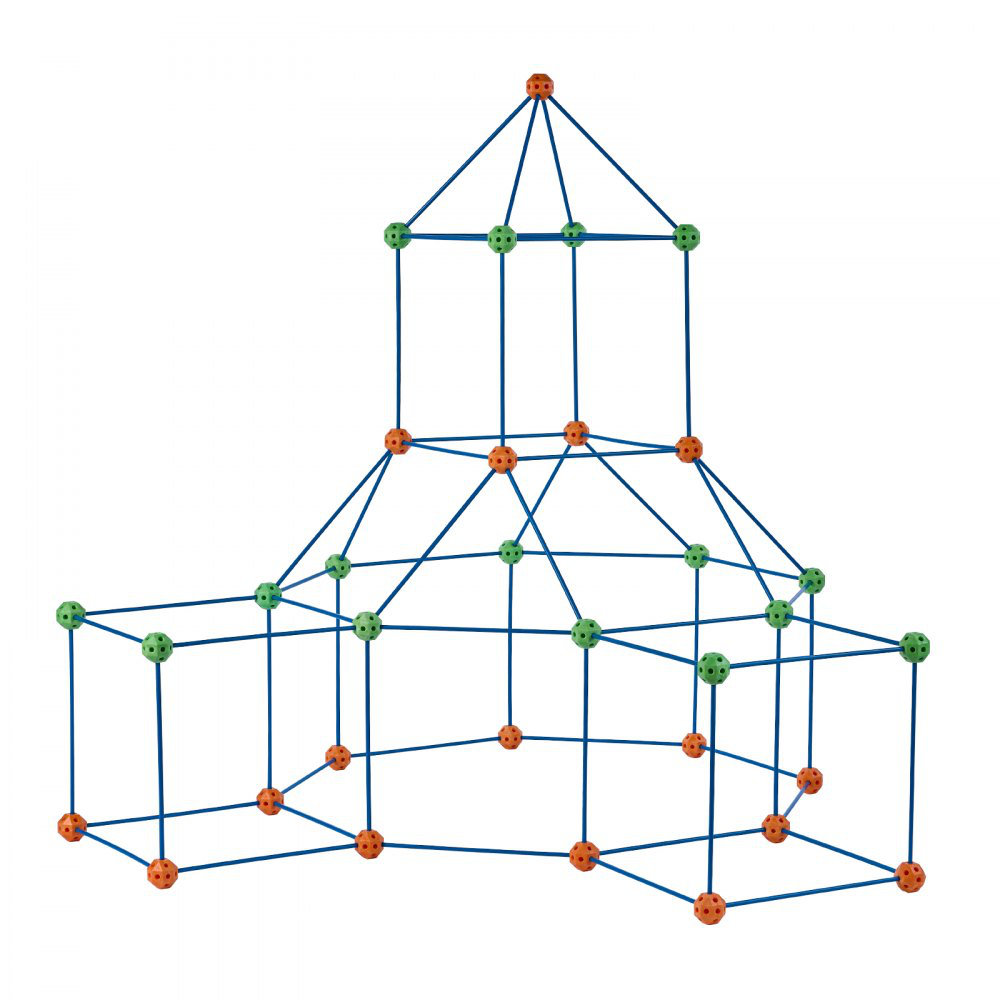 Stellweilan Tessberg Tent Fort Building Kit for Kids STEM Construction ...
