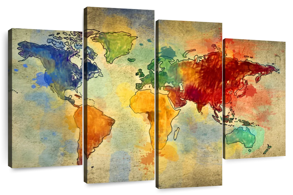 Elephant Stock World Travel Map - Wayfair Canada