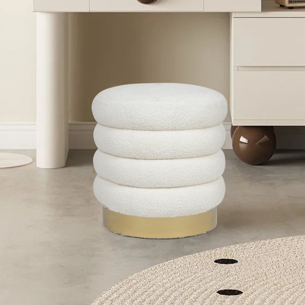 Mercer41 Mithusa 15.94" Wide Round Footstool Ottoman "& Reviews" | Wayfair