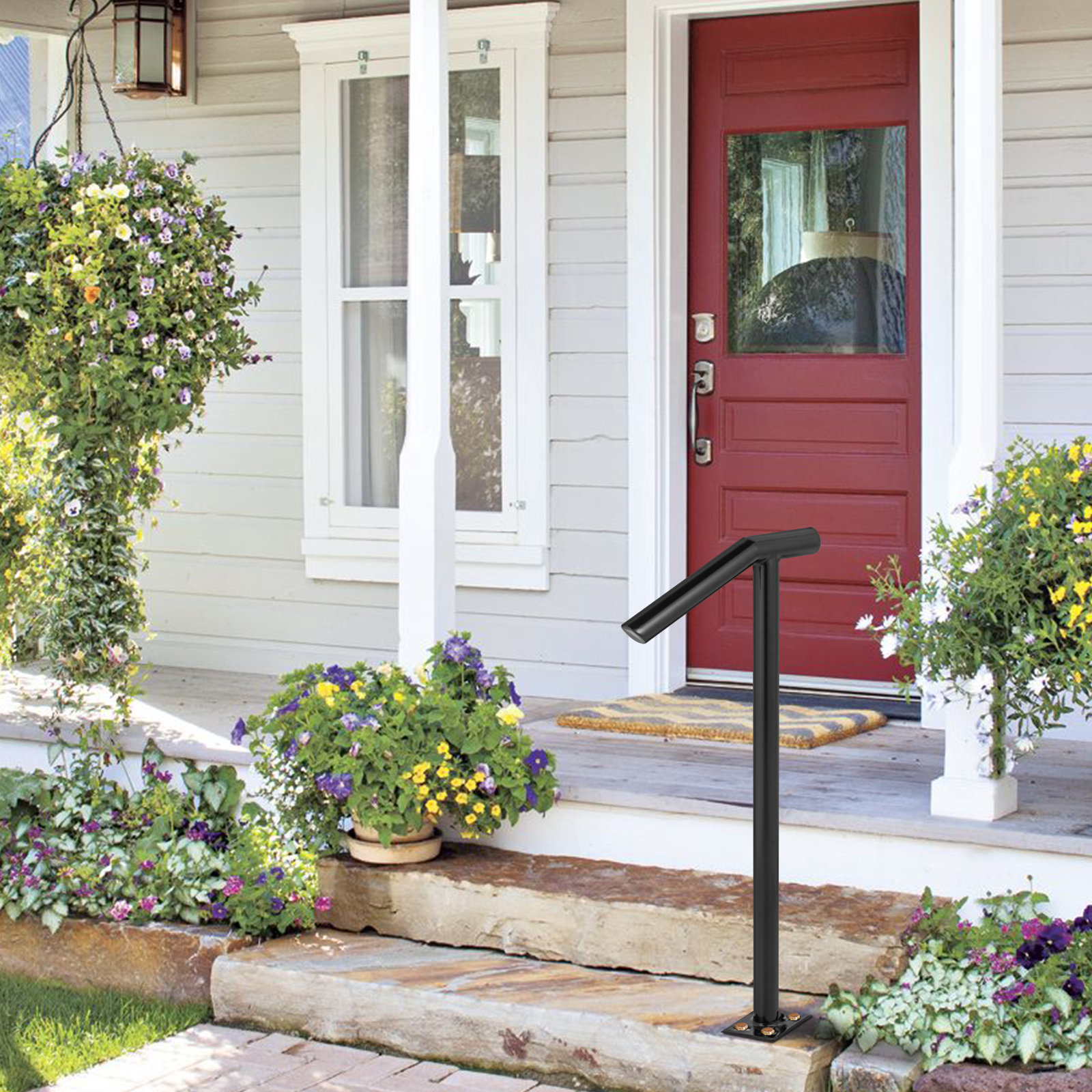 VEVOR 38" Single Post Handrail & Reviews | Wayfair
