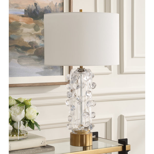 Uttermost Aura Clear Glass Table Lamp | Wayfair