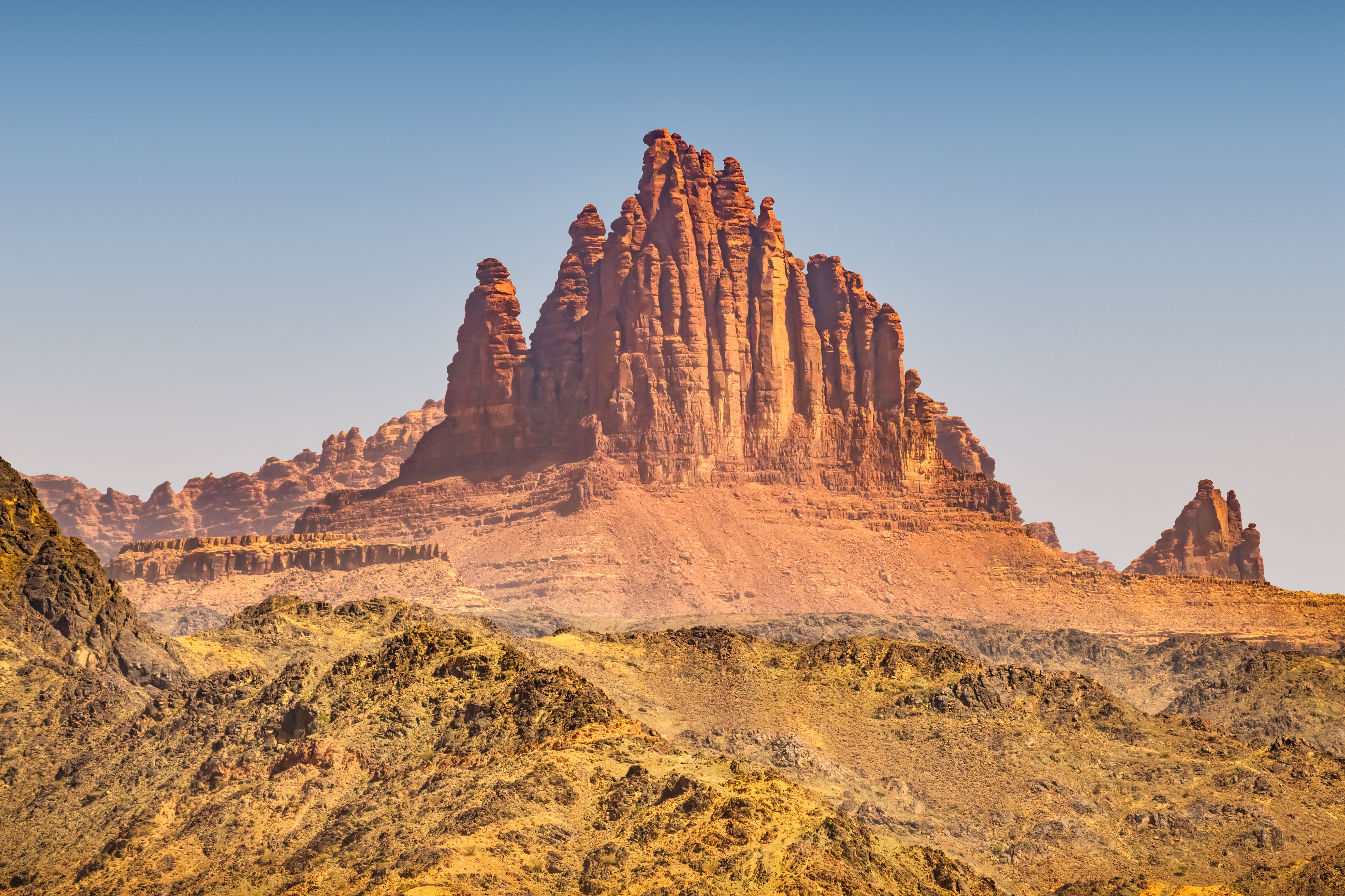 Union Rustic Red Sandstone Buttes Wadi Al Disah Tabuk Province Saudi ...