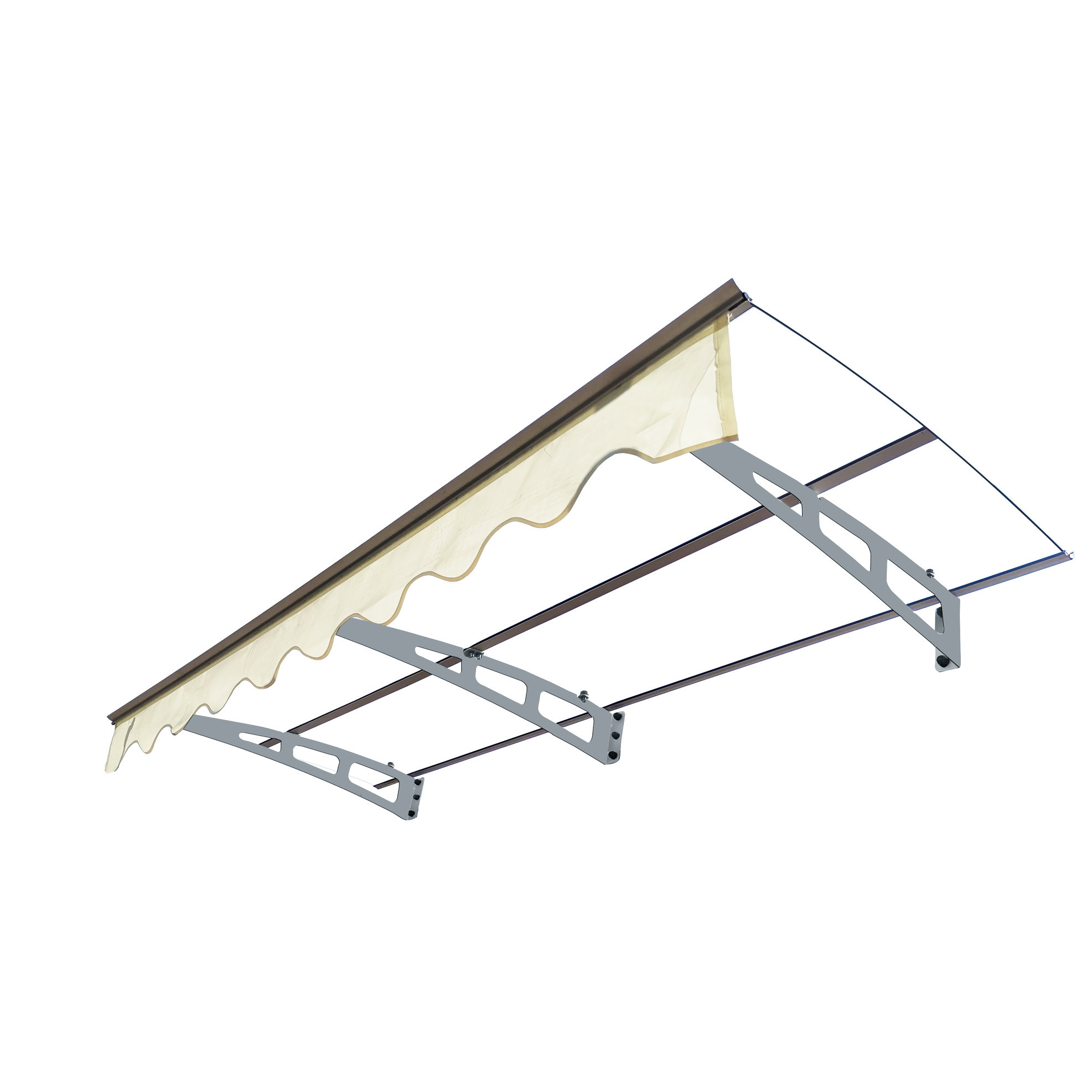 Arlmont & Co. 79" X 34" Door Entrance Canopy Awning With Polycarbonate ...