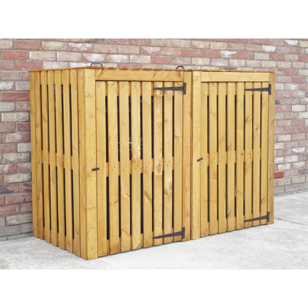 Shire GB Custis Wooden Double Bin Store | Wayfair.co.uk