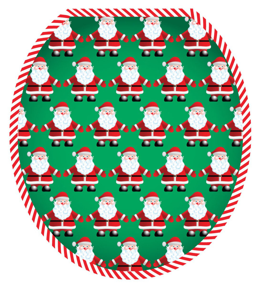 Toilet Tattoos Santa Dance Toilet Seat Decal – Toilet Tattoos Holiday ...