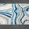 Wrought Studio™ Cleva Machine Made Polypropylene Area Rug in Gray/Blue ...