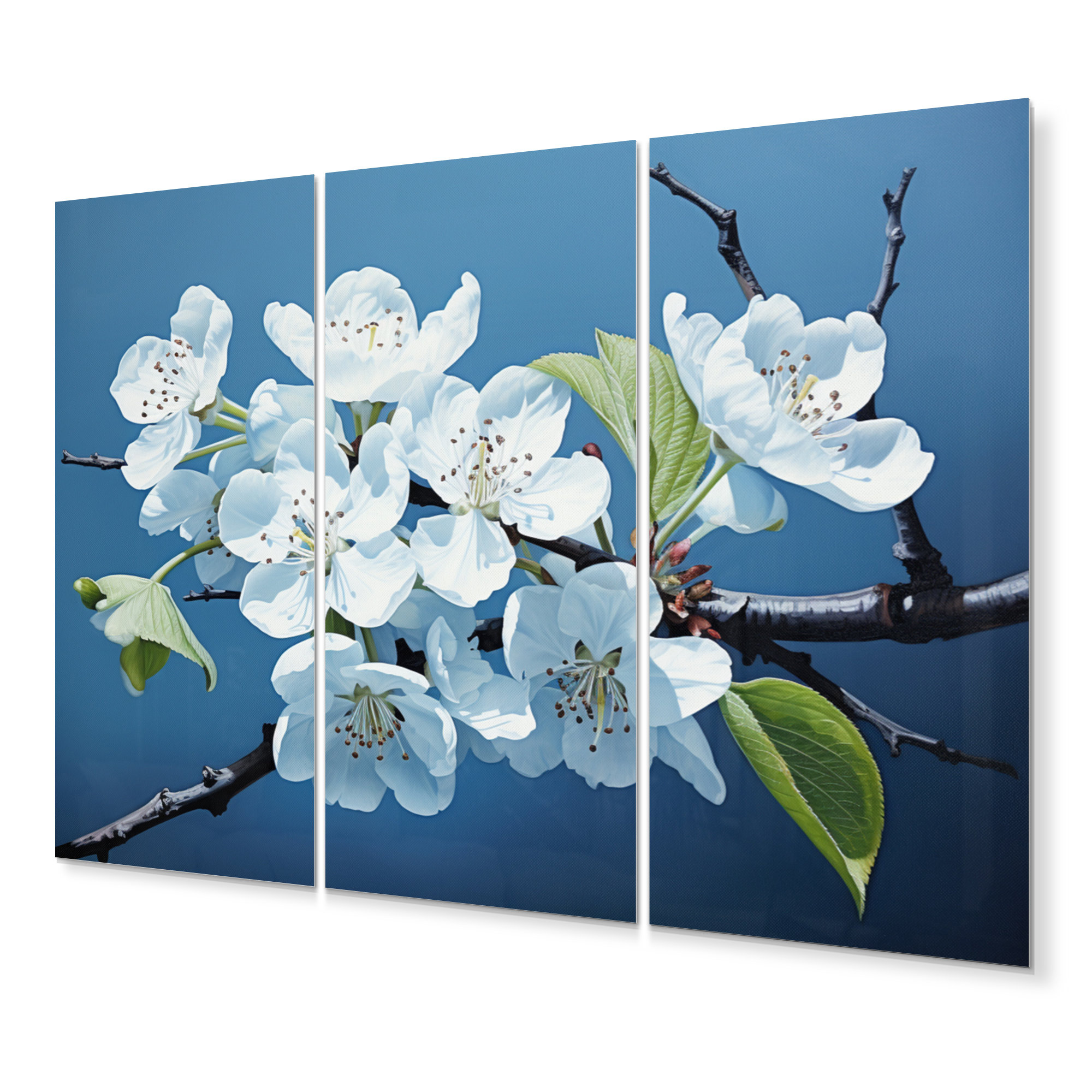 Design Art Apple Blossom Monochromatic Elegance III - Apple Blossom ...
