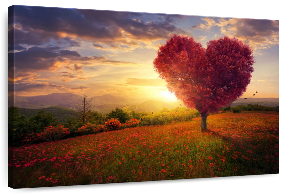 Elephant Stock Heart Shaped Red Tree | Wayfair