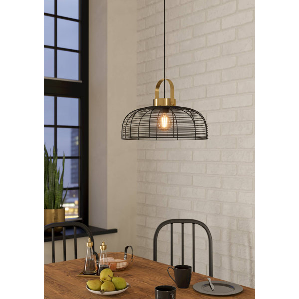 Borough Wharf Andelija 1 - Light Matte Black Single Pendant | Wayfair.co.uk