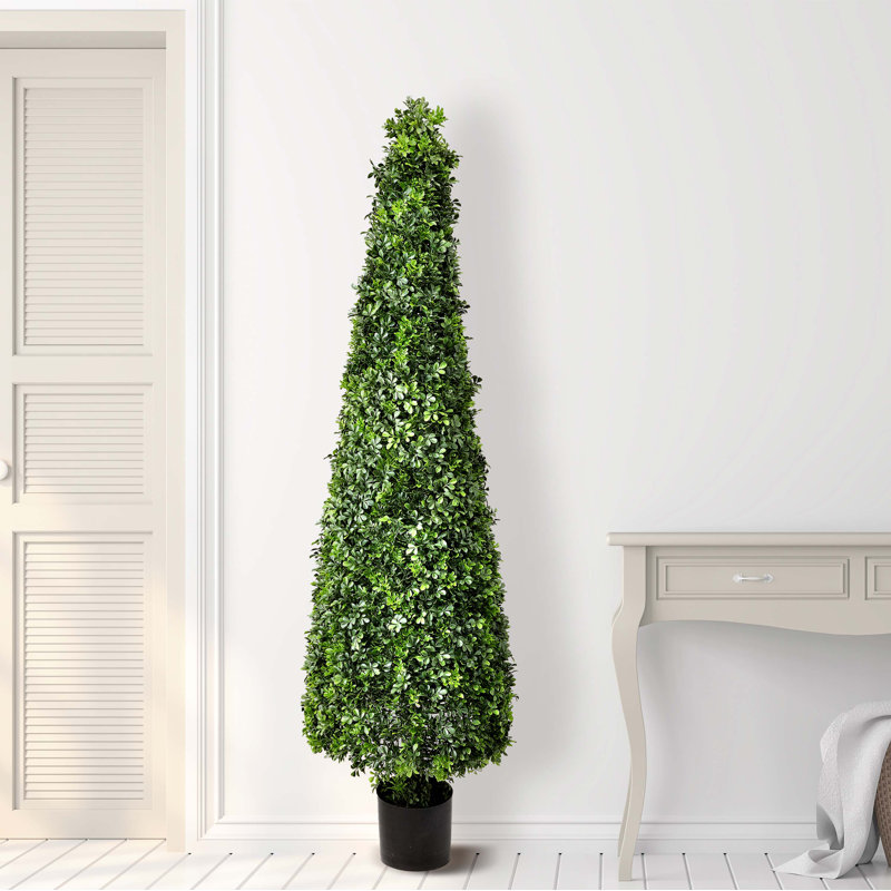 Lark Manor™ 72" Artificial Boxwood Topiary in Pot Liner & Reviews | Wayfair