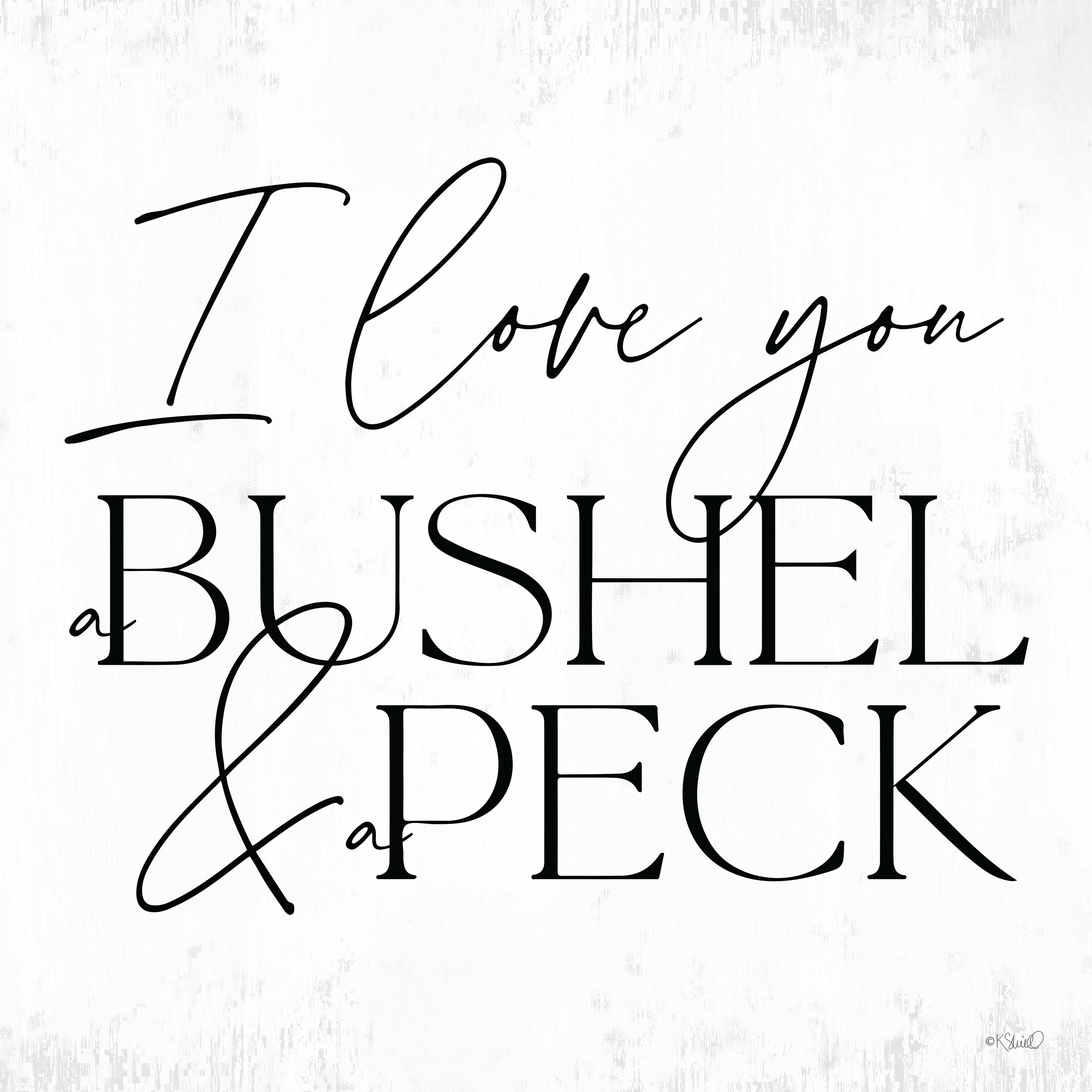 Trinx A Bushel and a Peck - Wrapped Canvas Textual Art | Wayfair