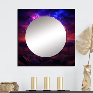 Design Art Visionary Tree Of Life - Landscape Trees Large Square Mirror ...
