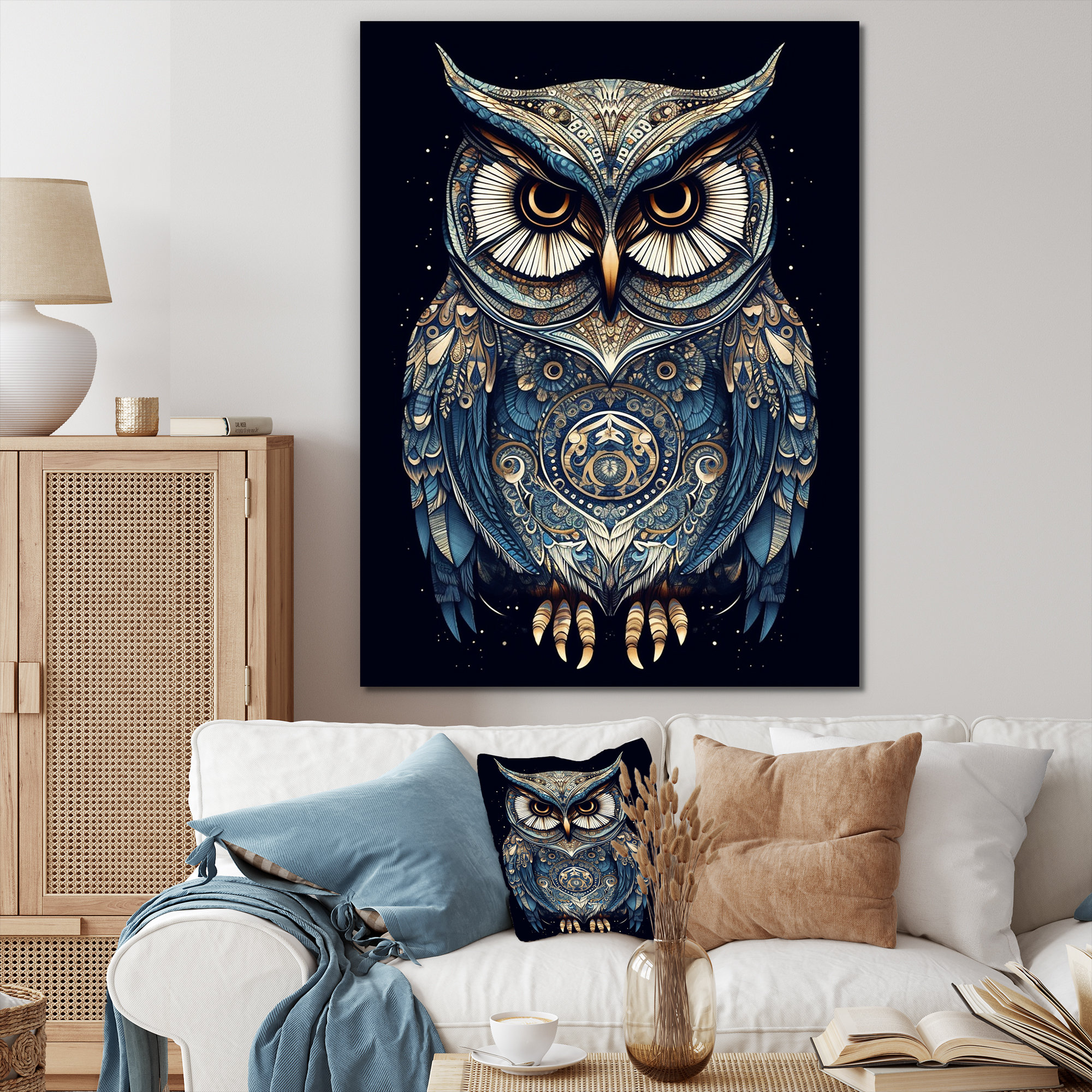 Millwood Pines White Owl Magic - Print | Wayfair