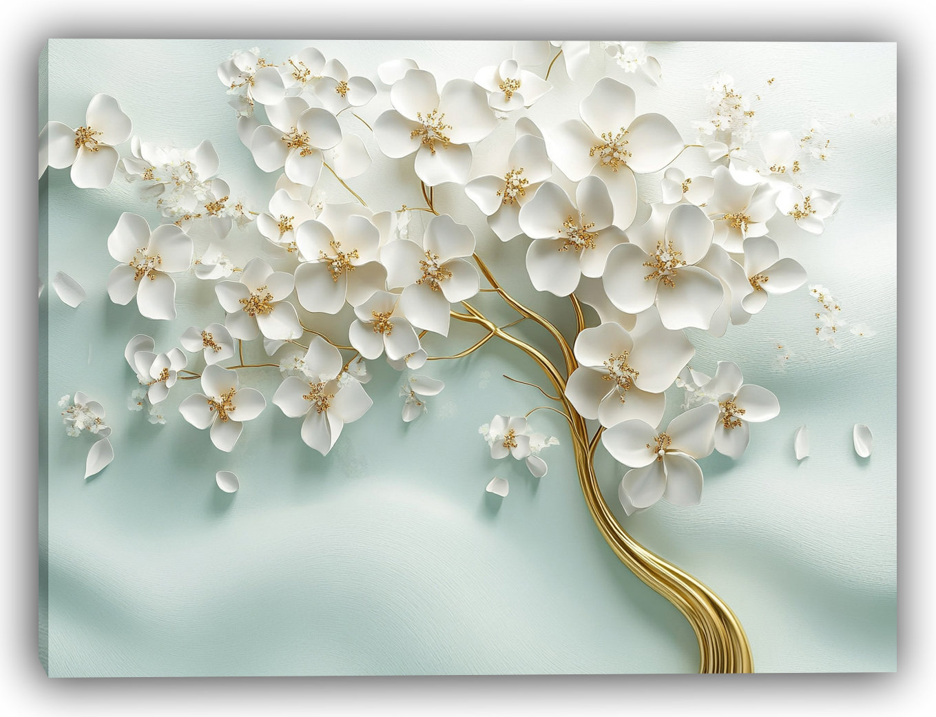 House of Hampton Whispers of Bloom– 3D Floral Tree Canvas Wall Art ...