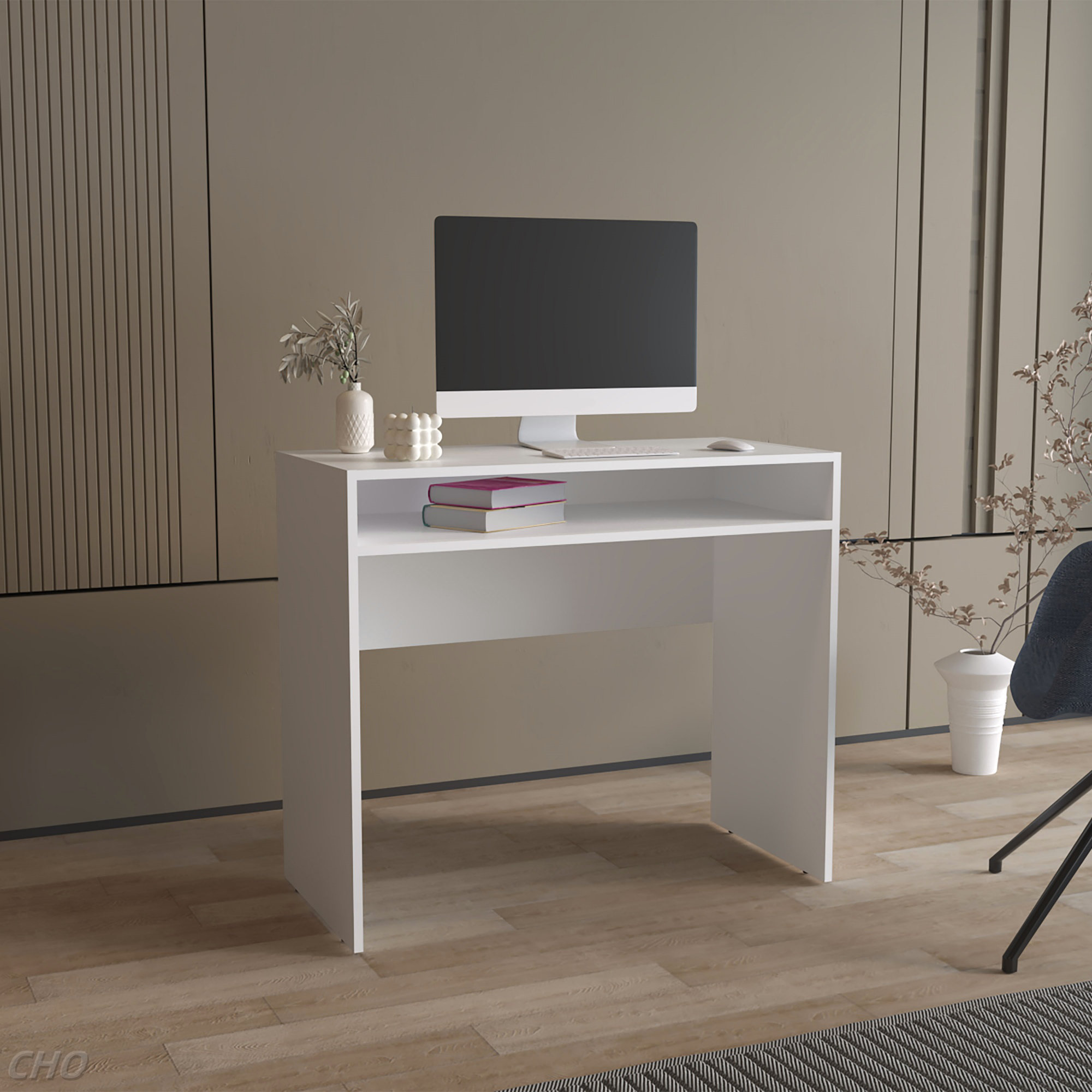 Ebern Designs Computer Desk 30.6" H, With 1 Shelf | Wayfair