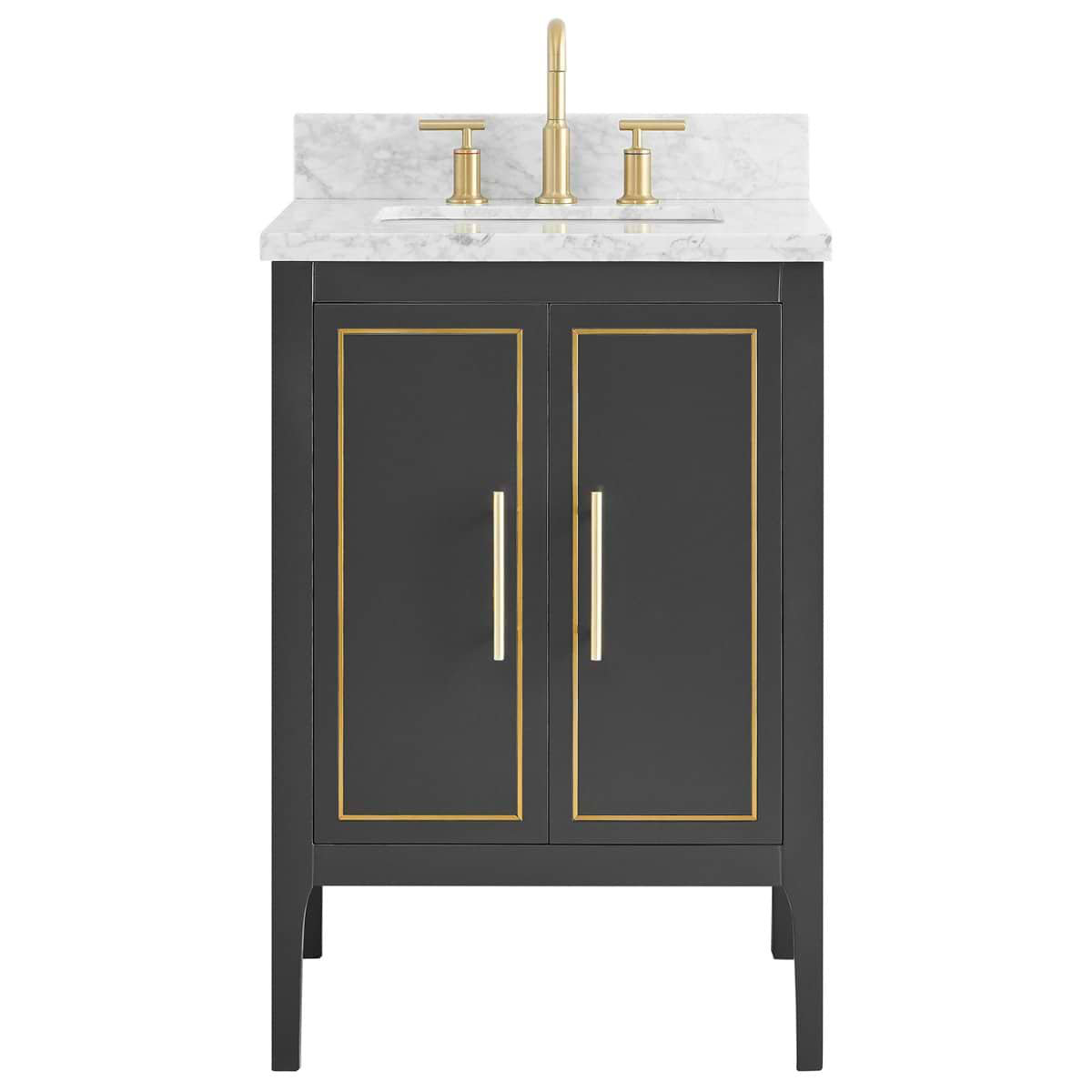 TileBar Province 24" Freestanding Standard Single Bathroom Vanity with ...