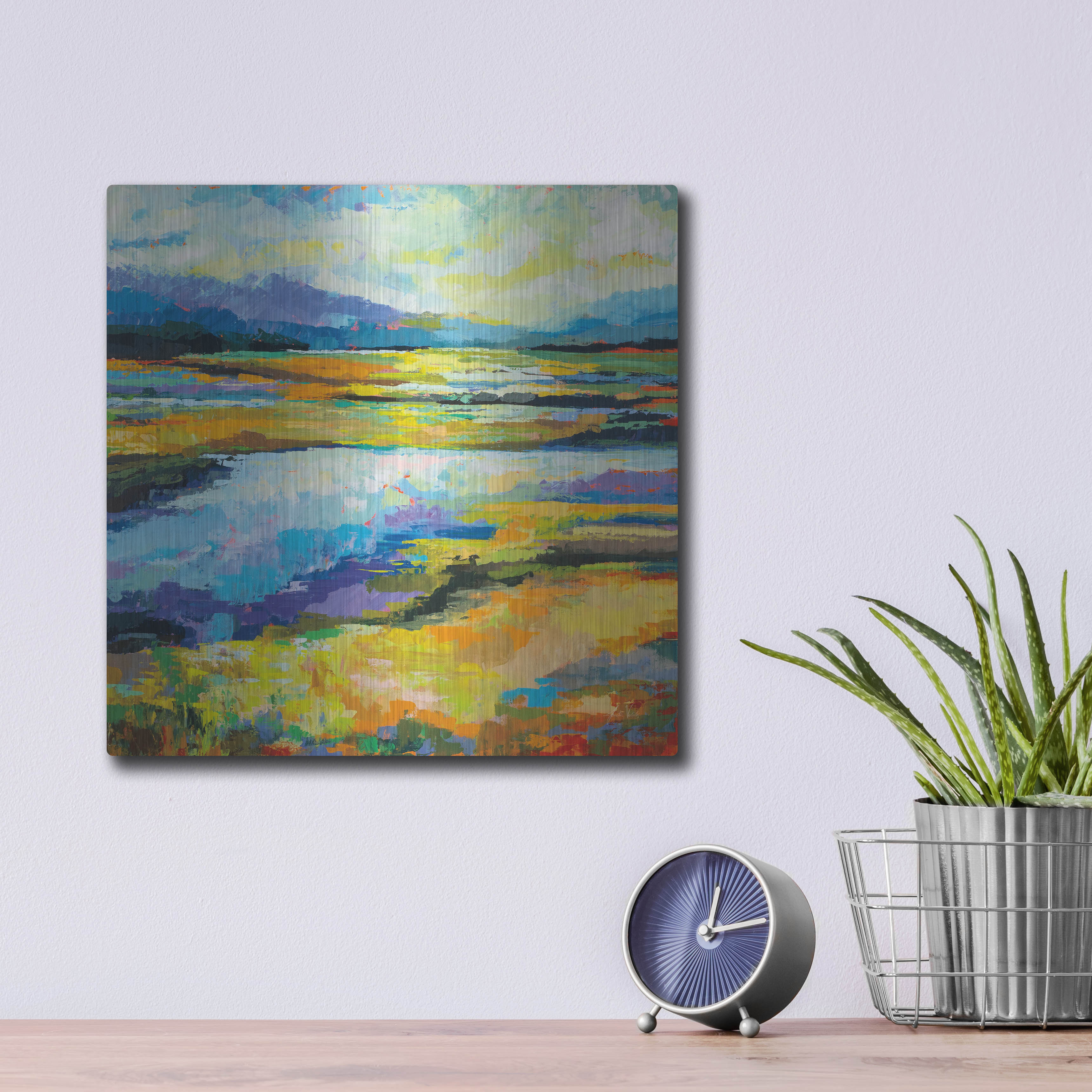 Winston Porter 'Fall Marsh' by Jeanette Vertentes Metal Wall Art | Wayfair