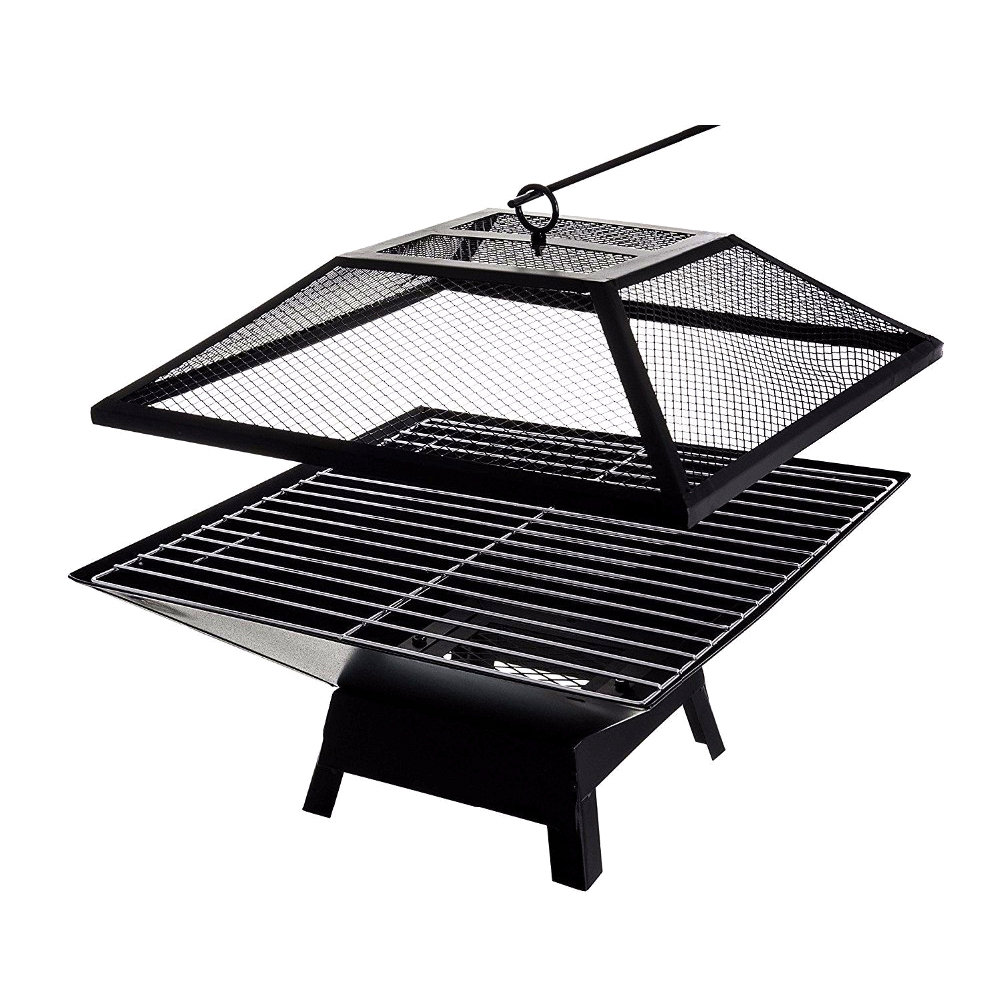SHANRUGUOJI Square Small Fire Pit BBQ Party Portable Fire Pit | Wayfair