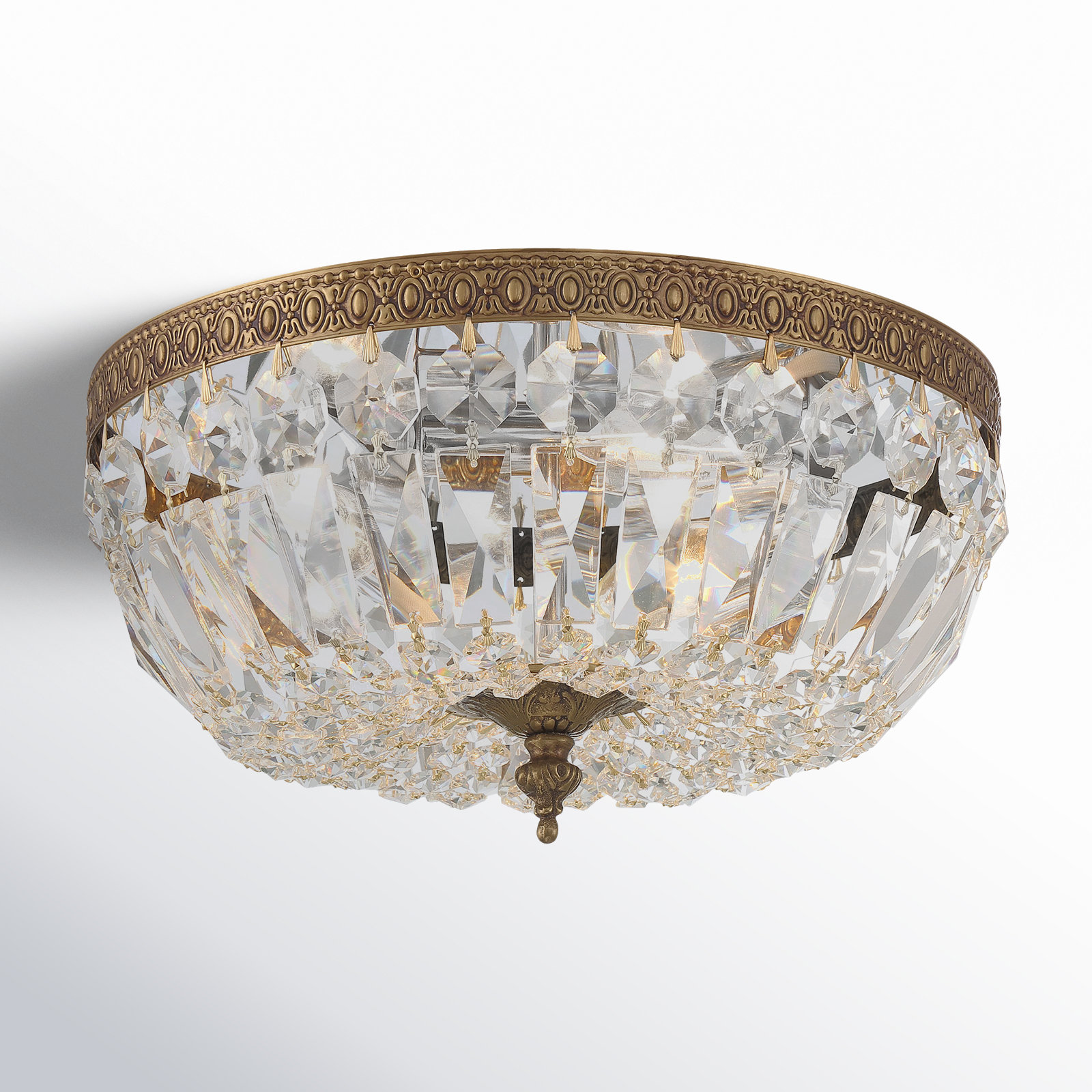 Birch Lane™ Linal Elian 3-Light 12" Flush Mount & Reviews | Birch Lane
