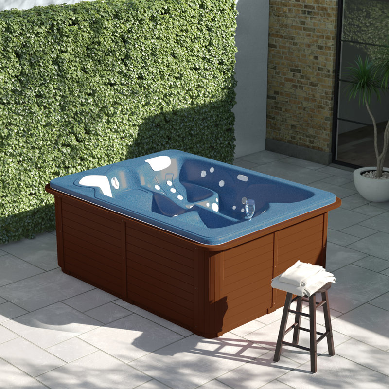 ThermoSpas 3-Person 35-Jet Acrylic Rectangular Hot Tub with Ozonator ...