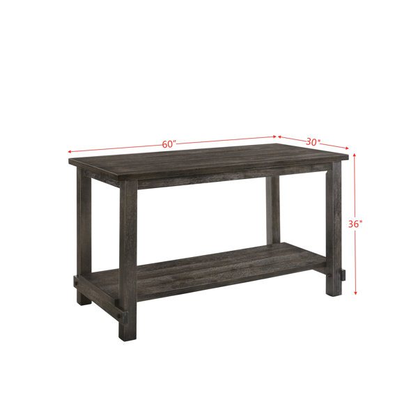 August Grove® Darbey II Counter Height Table In Weathered Gray,Kitchen ...